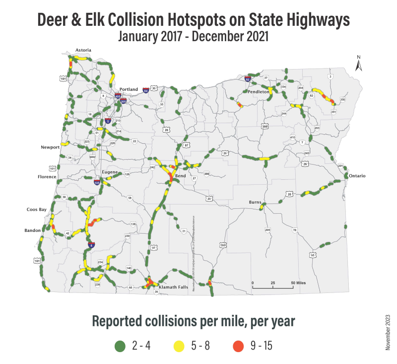 Oregon Department of Transportation : Wildlife Crossings : Geo ...