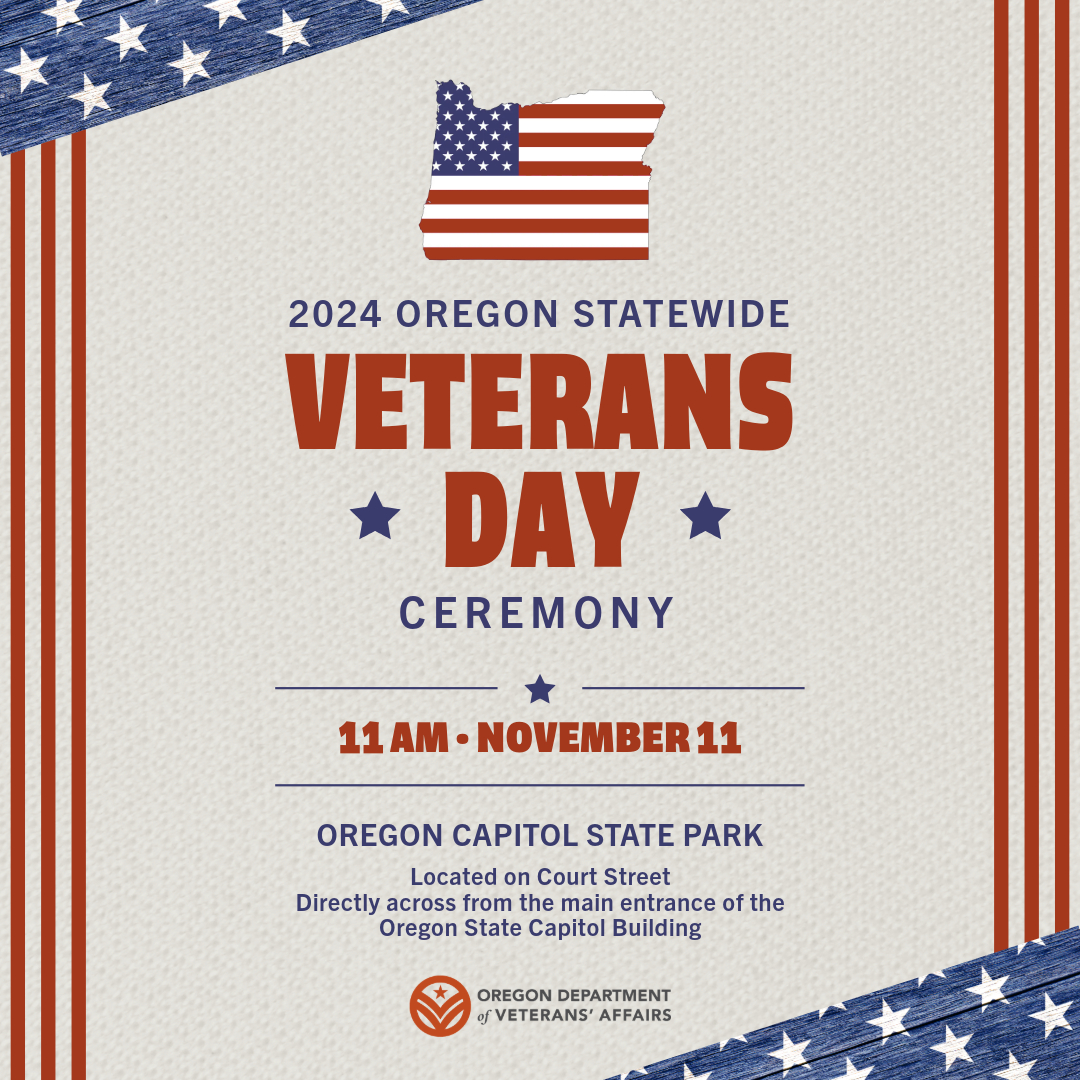 Oregon Department of Veterans' Affairs : Welcome Page : State of Oregon