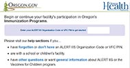 Oregon Health Authority : ALERT IIS : ALERT Immunization Information ...